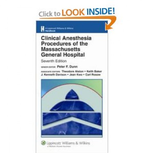Clinical Anesthesia Procedures of the Massachusetts General Hospital by ...
